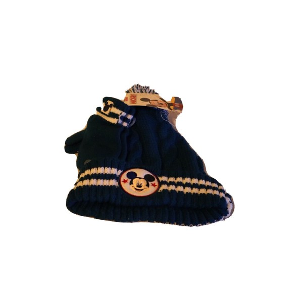 Disney | Accessories | Disney Mickey Mouse Winter Blue And White ...